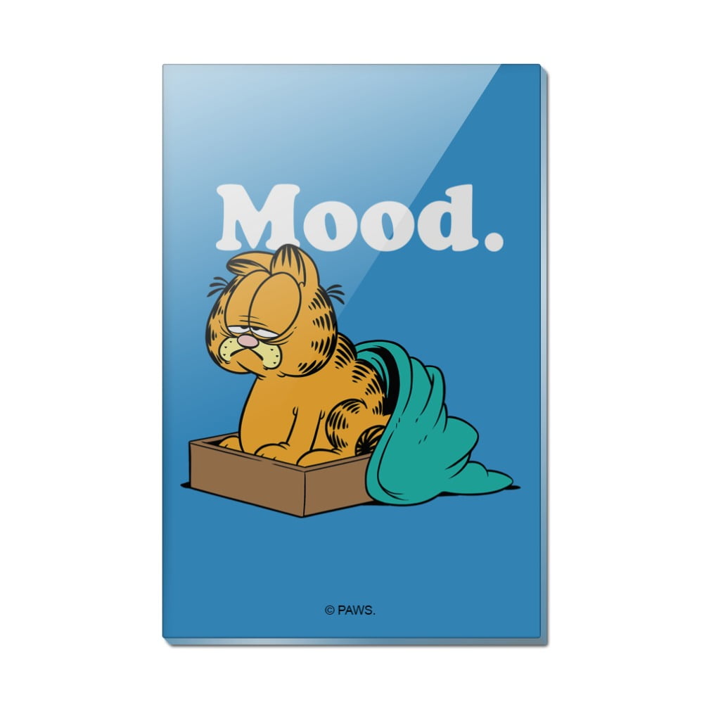Garfield Mood Rectangle Acrylic Fridge Refrigerator Magnet - Walmart.com