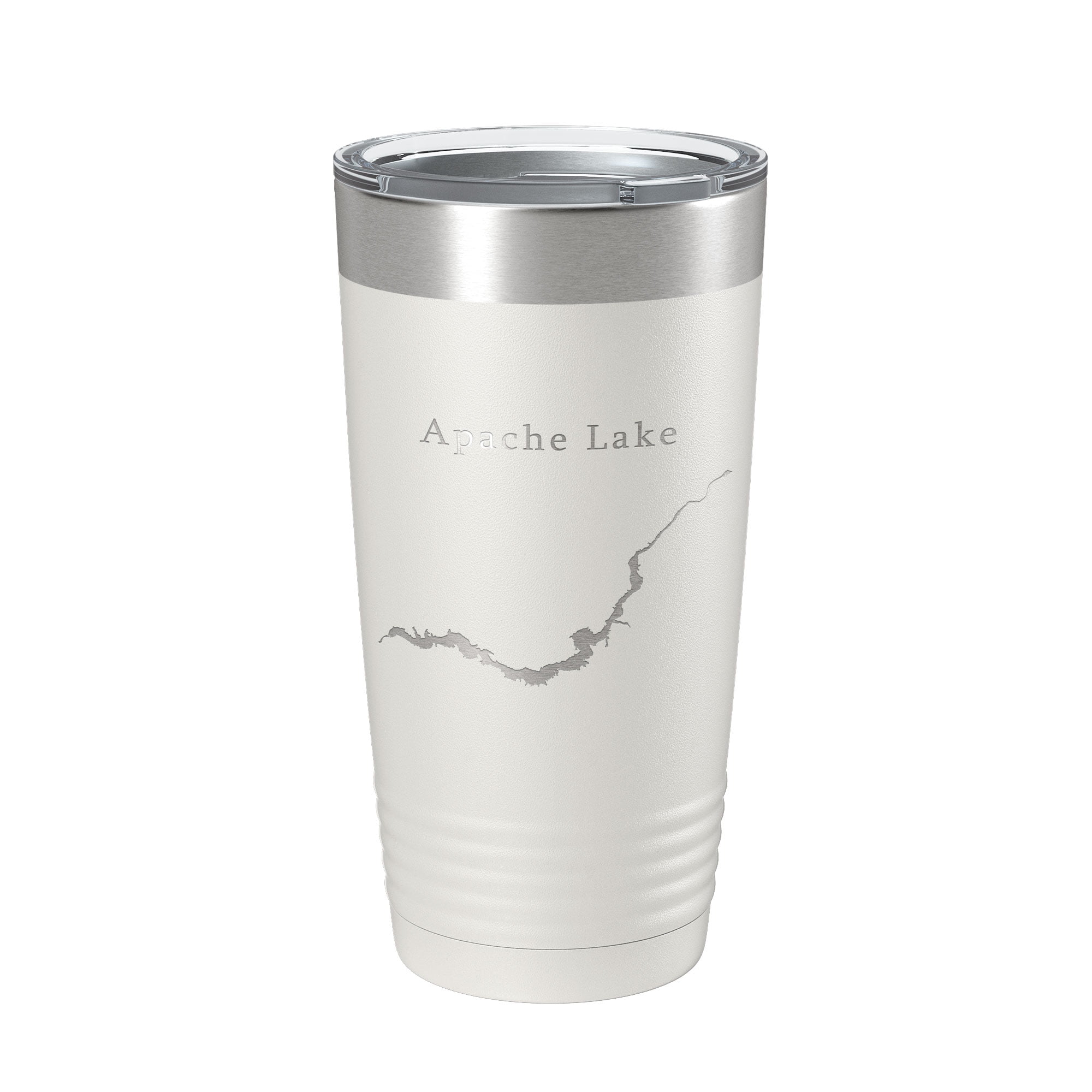 Apache Lake Map Tumbler Travel Mug Insulated Laser Engraved Coffee Cup ...