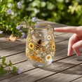 2026 Garden Hummingbird Morning Bliss Glass Tea Cup,Hummingbird Floral ...