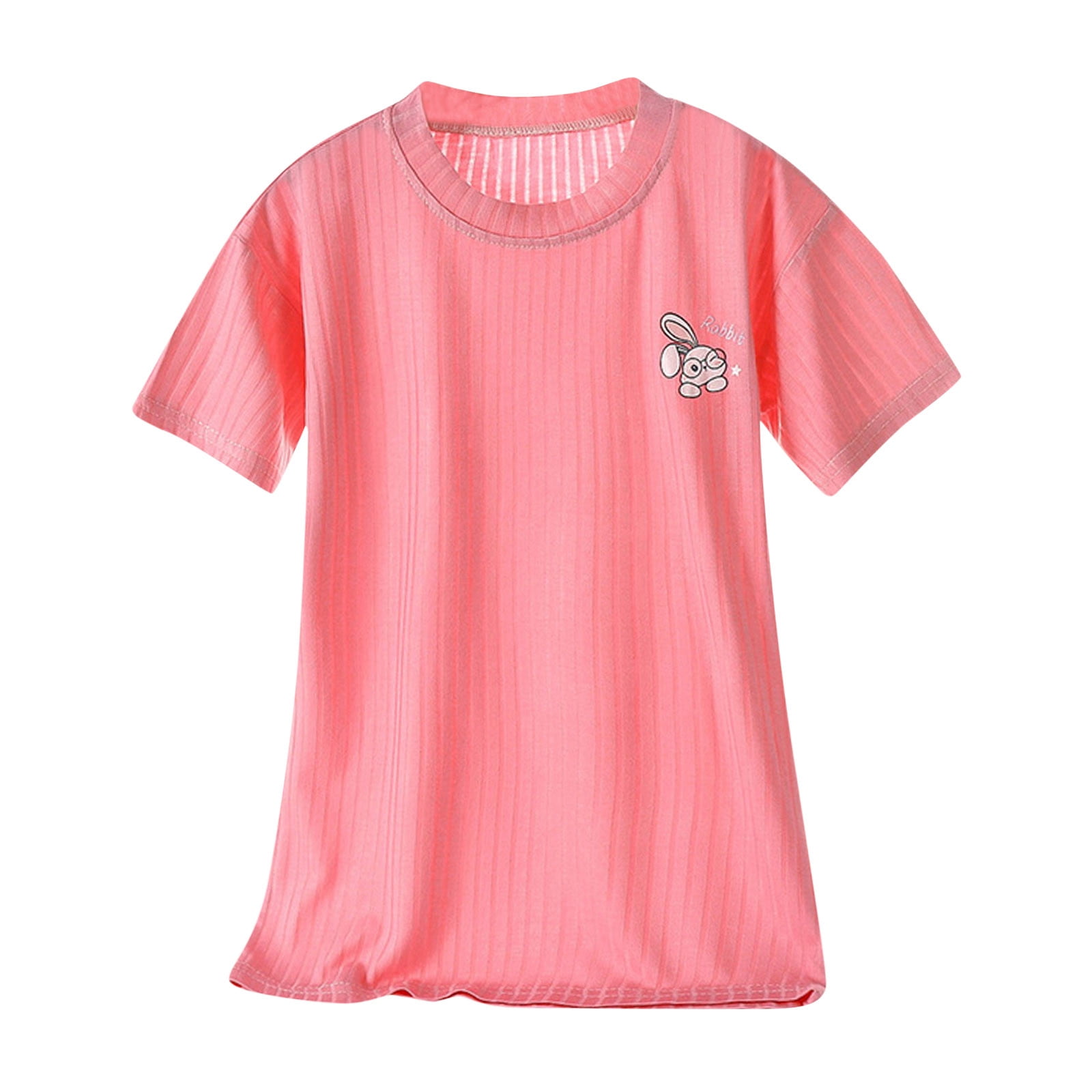 Click here for Xqylos Ribbed Cotton Nightgown For Girls - Short S... prices