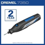 Dremel Cordless Rotary Tool 7350 4V with 2Ah Li-Ion Battery and 7 ...