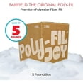 Poly-Fil® Premium Polyester Fiber Fill by Fairfield, 5 Pound Box ...