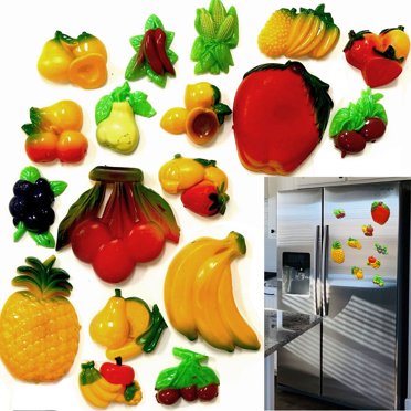 3 Pack Refrigerator Magnets Fruits Vegetables Magnet For Your Fridge 30 ...