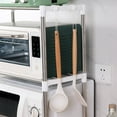 TERGAYEE Expandable Microwave Oven Rack,3 Tier Carbon Steel Adjustable ...
