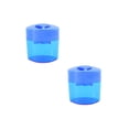 2PCS Double Hole Creative Pencil Sharpener, Portable Pencil Sharpener ...