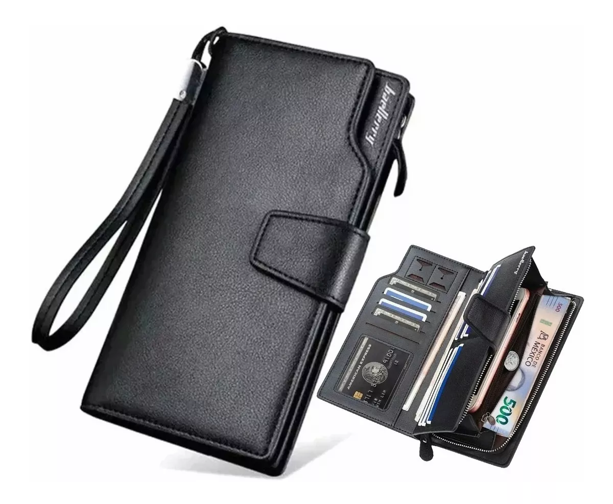 Cartera De Lujo Para Caballero Con Tarjetero Y Porta Celular | Walmart ...