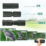 10-300x40 Zoom Monocular, High Power Monocular Telescope for Adults ...