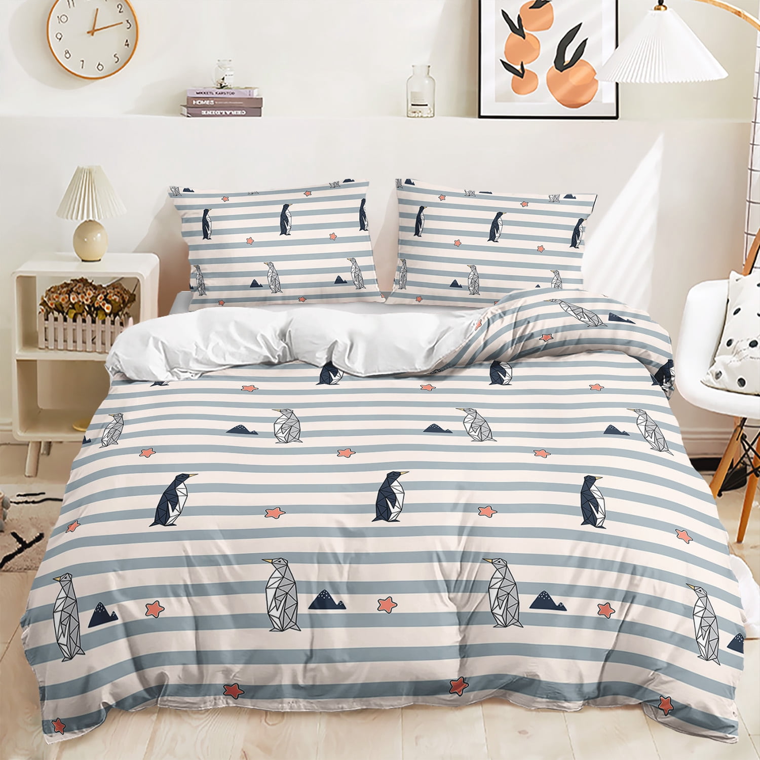 Hosima 3-piece 3D Digital Printing Quilt Cover Full Size Animal Pattern ...