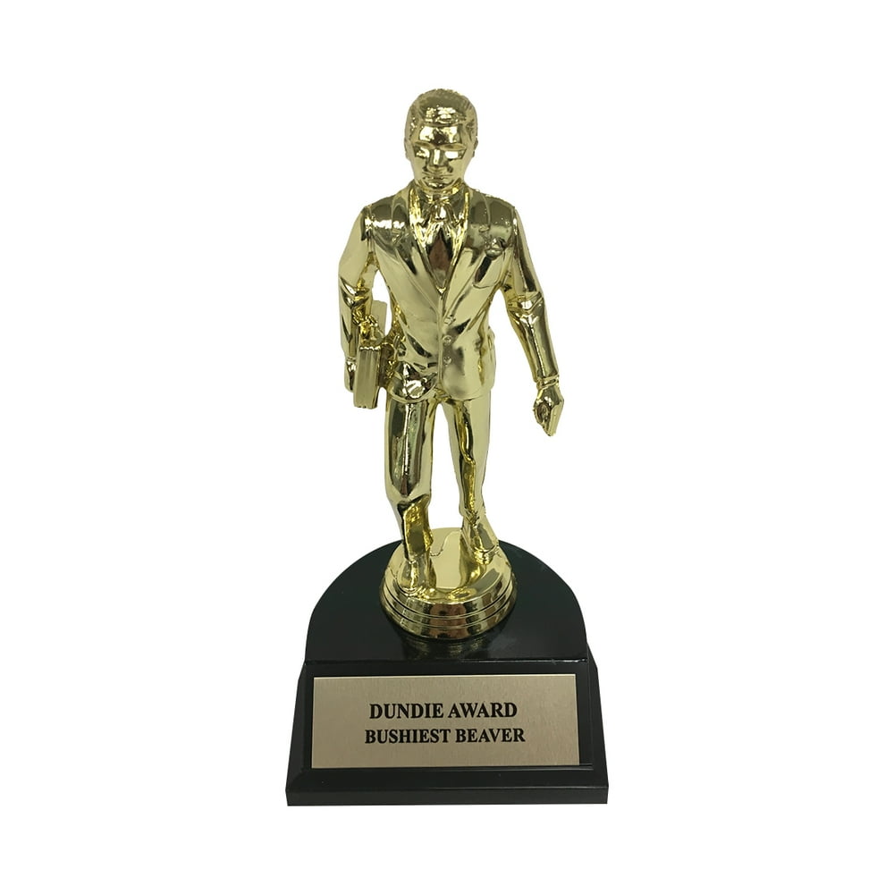 Bushiest Beaver Dundie Award Trophy Phyllis Lapin Vance Office Dunder ...