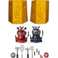 Ninja Bots 2-Pack, Hilarious Battling Robots (Red/Black) with 6 Weapons ...