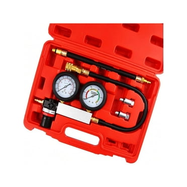 Compression Tester Adapter Kit, 9 Pcs Automotive Engine Cylinder Leak ...
