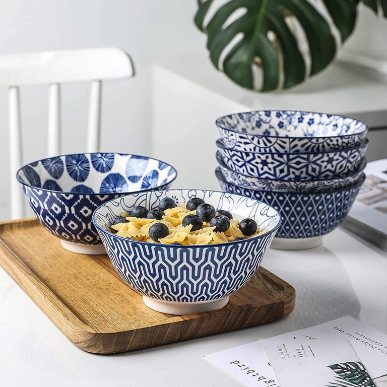 Antique Blue Stoneware Bowls