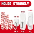 JUNCHI-24 Hooks for Hanging Variety Pack, Adhesive Wall Hooks Heavy ...