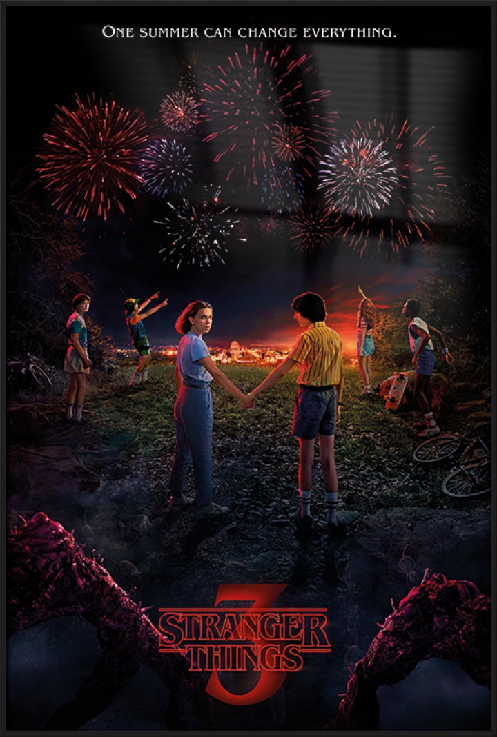 Stranger Things 3 - Framed TV Show Poster (Season 3 - Regular Style ...