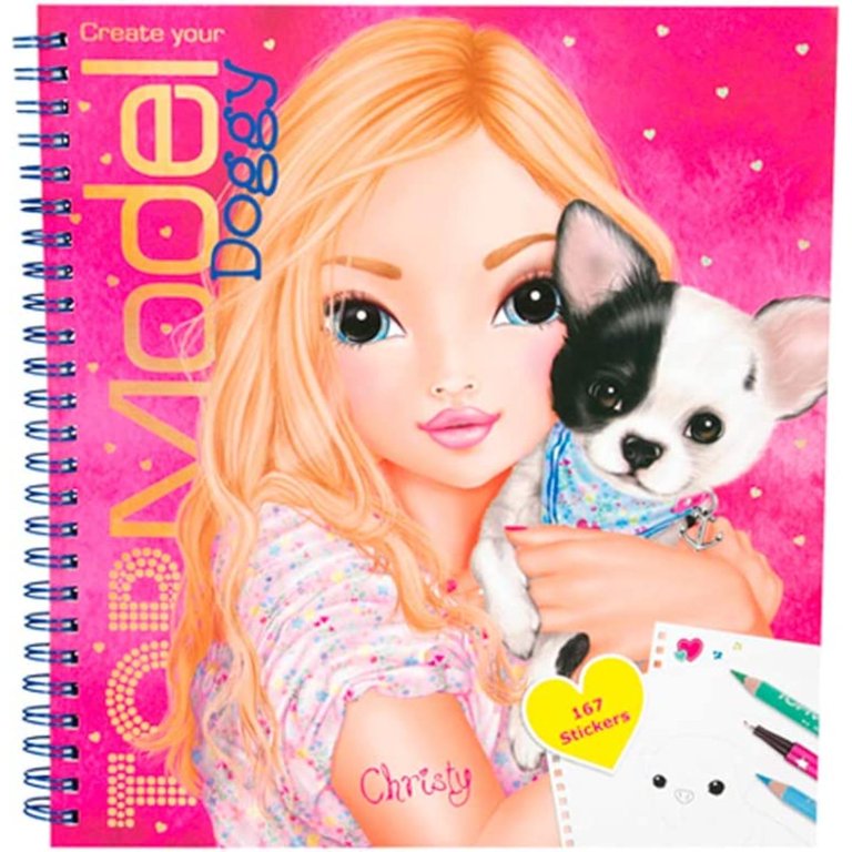 Top Model Doggy Coloring Pages