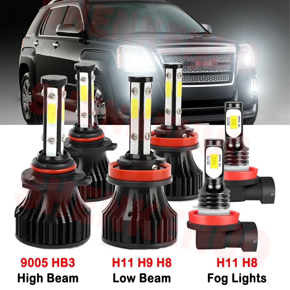 H11 9005 High&Low Beam for Gmc Terrain 2010 2011 2012 2013 2014 2015 ...