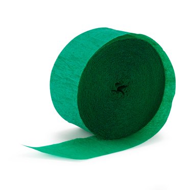 Emerald Green Crepe Streamer, 81ft, 1ct - Walmart.com