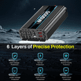 5000 Watt Pure Sine Wave Power Inverter 12V DC to 110V 120V Converter ...