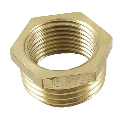 Pipe Reducer 20 x 15mm Brass Hex Head Bushing Connector - Walmart.ca