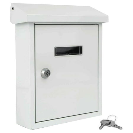Indoor/Outdoor Wall Mount Locking Mailbox - Walmart.com