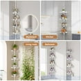 4 Tier Shower Corner Caddy Organizer for Bathroom Tension Pole with ...