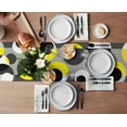 Geometric Figures Yellow Grey Table Runner Wedding Table Decoration ...