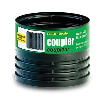 Flex-Drain 4'' X 12' Solid Corrugated Drainage Pipe, Flexible Extension ...