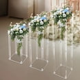 Clear Acrylic Flower Stand 40/60/80cm Tall Column Vase Wedding ...
