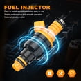 8x Heavy Duty Fuel Injectors 15 Degree Spray for Ford Excursion 5.4L ...