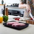 Matte Black Aluminum Defrosting Tray – 12.6 in x 8.5 in x 0.98 in ...