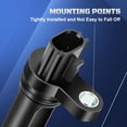 Set of 3 Camshaft Crankshaft Position Sensor Compatible with Nissan ...