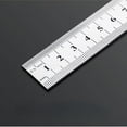 Stainless Steel Ruler Inch and Metric, Metal Ruler 24 Inch with 32nd ...