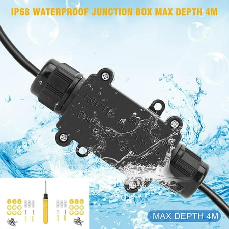 Electrical Junction Box Cable Connector Underground Cases Water Outdoor ...