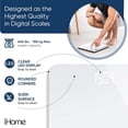 iHome Digital Battery Powered Bathroom Scale 397 lbs FSA and HSA ...