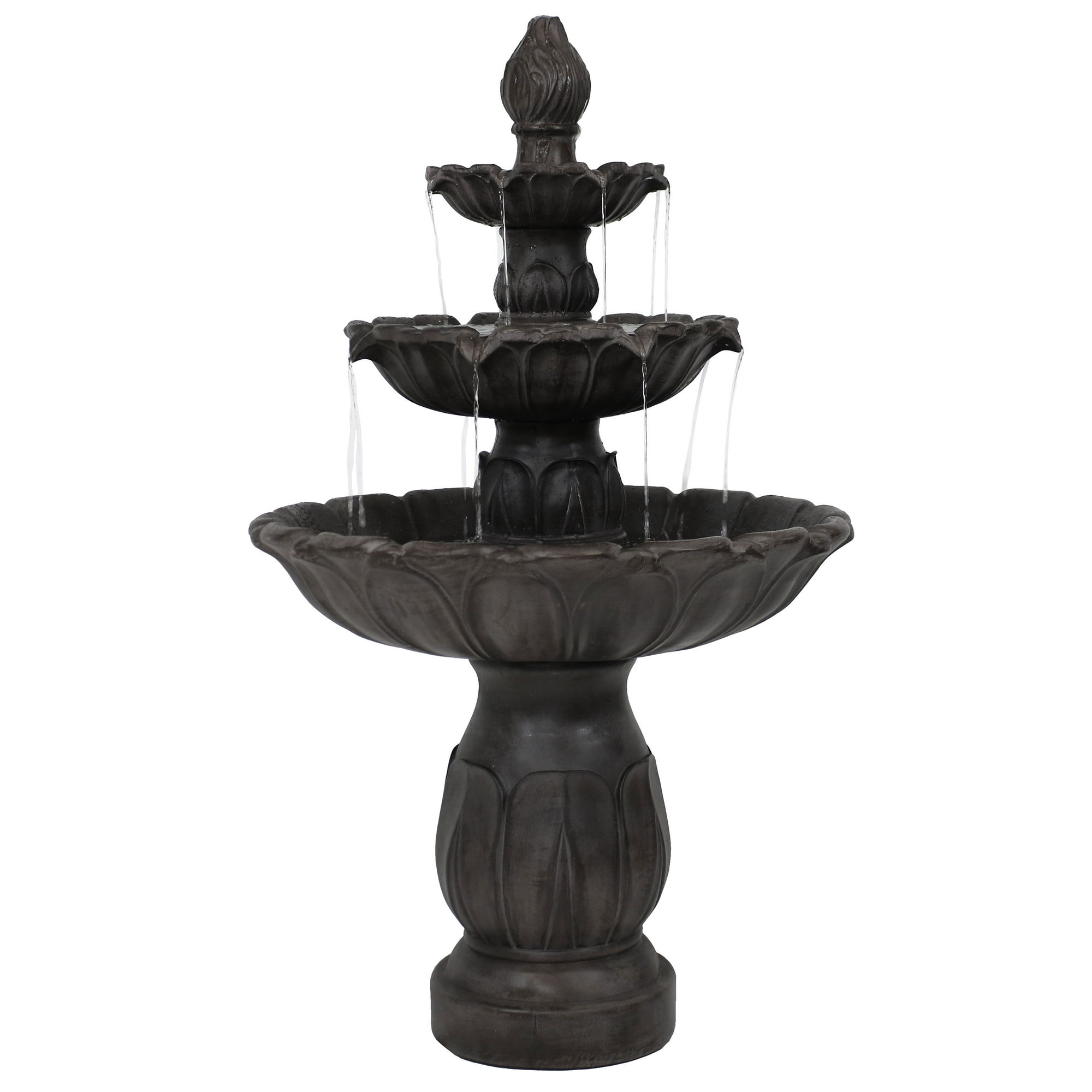 Click here for Sunnydaze 46H Electric Polystone 3-Tier Classic Tu... prices