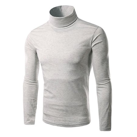 Men's Thermal High Collar Turtle Neck Skivvy Long Sleeve Sweater ...