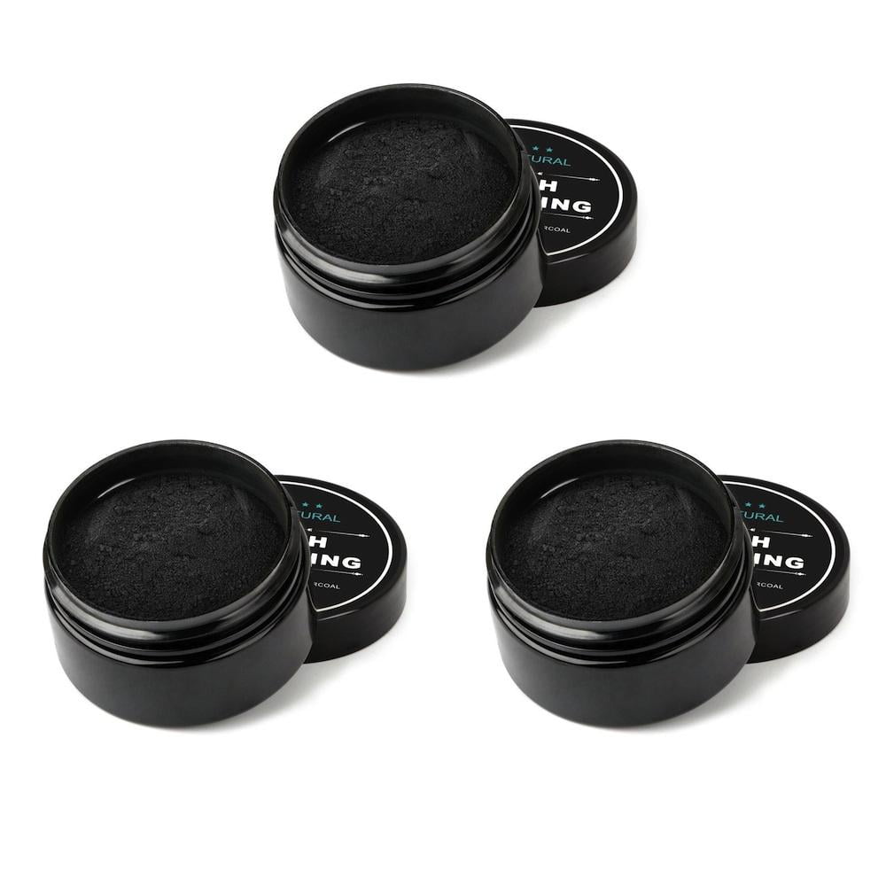 3 Pack Natural Teeth Whitening Activated Charcoal Toothpaste Powder ...