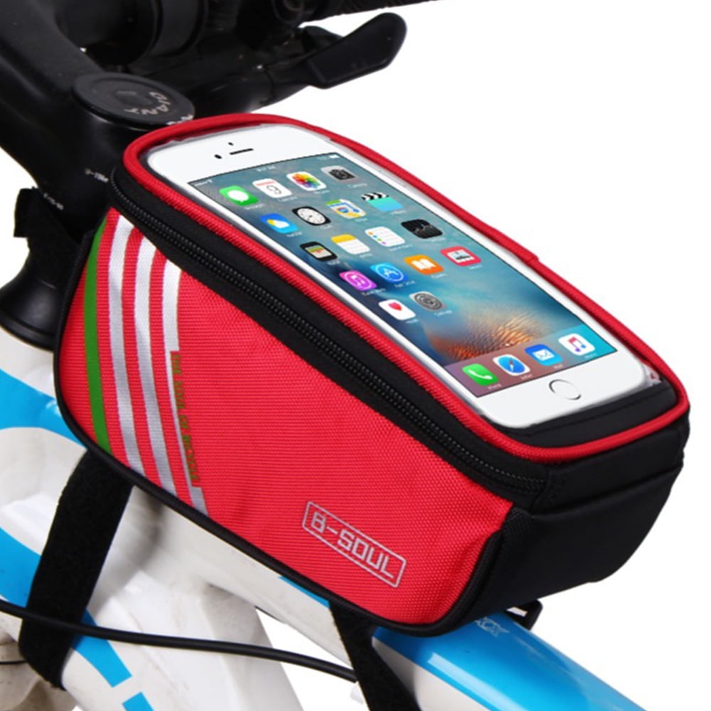 CoverON Bike Phone Mount Bag, Cycling Waterproof Front Frame Top Tube ...