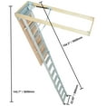 VEVOR, Attic Ladder, 350-pound Capacity, Foldable Aluminum Extension ...