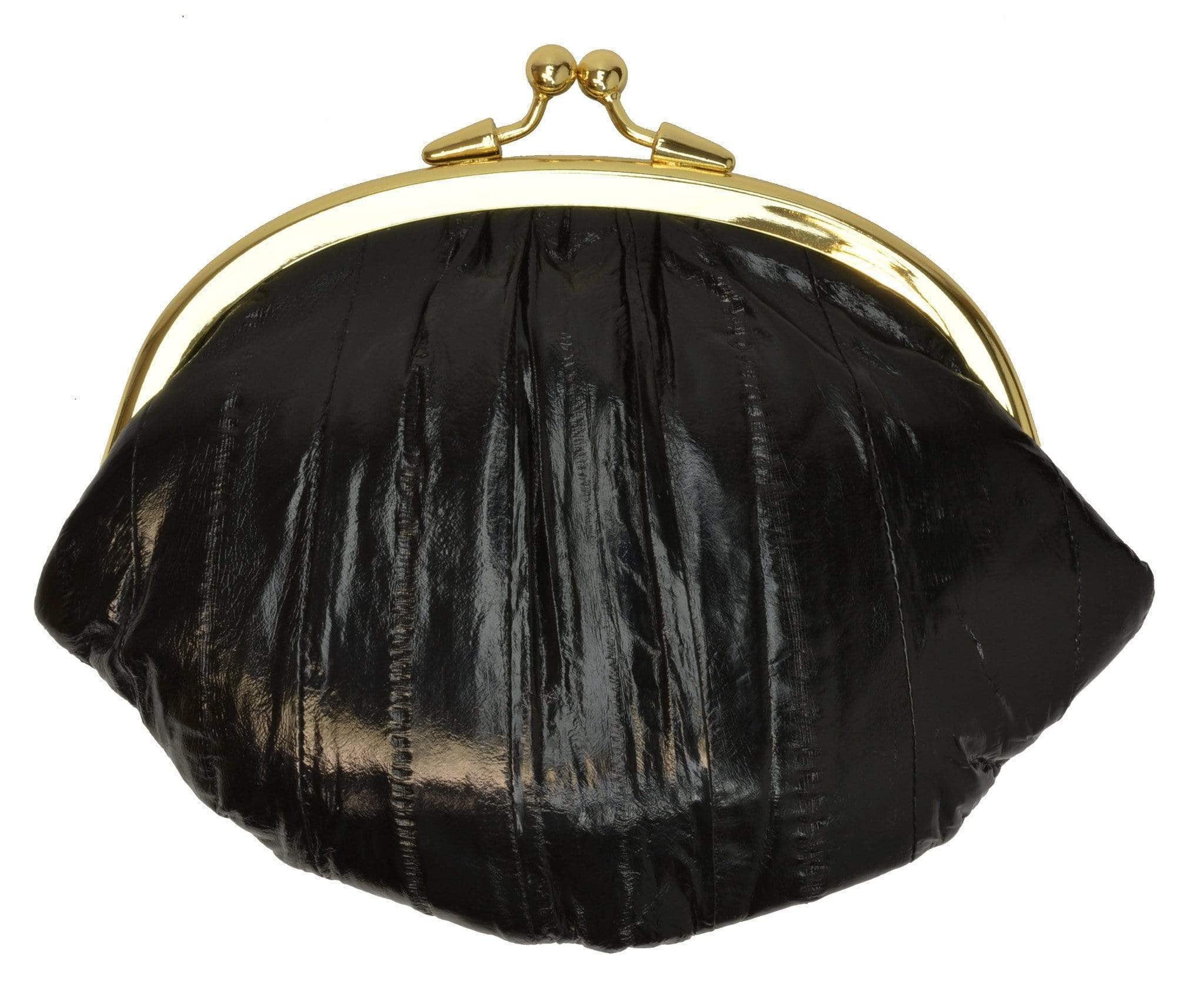 Eel Skin Large Double Coin Purse Change Wallet E 10 BIG - Walmart.com
