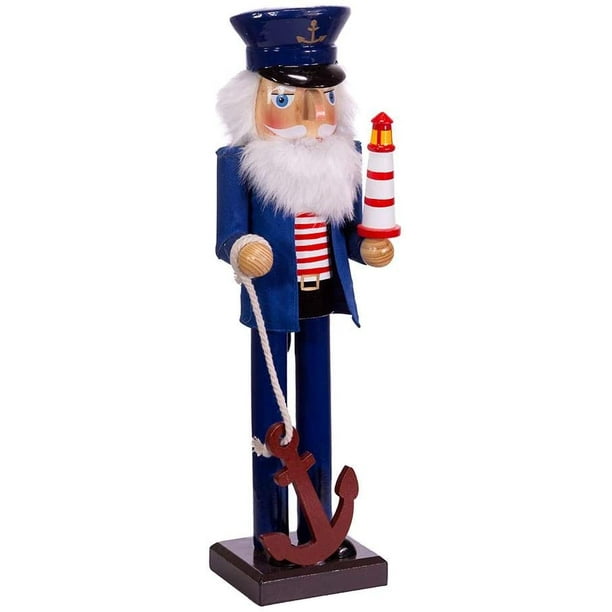 Kurt Adler 15-Inch Sailor Nutcracker with Anchor and Lighthouse ...
