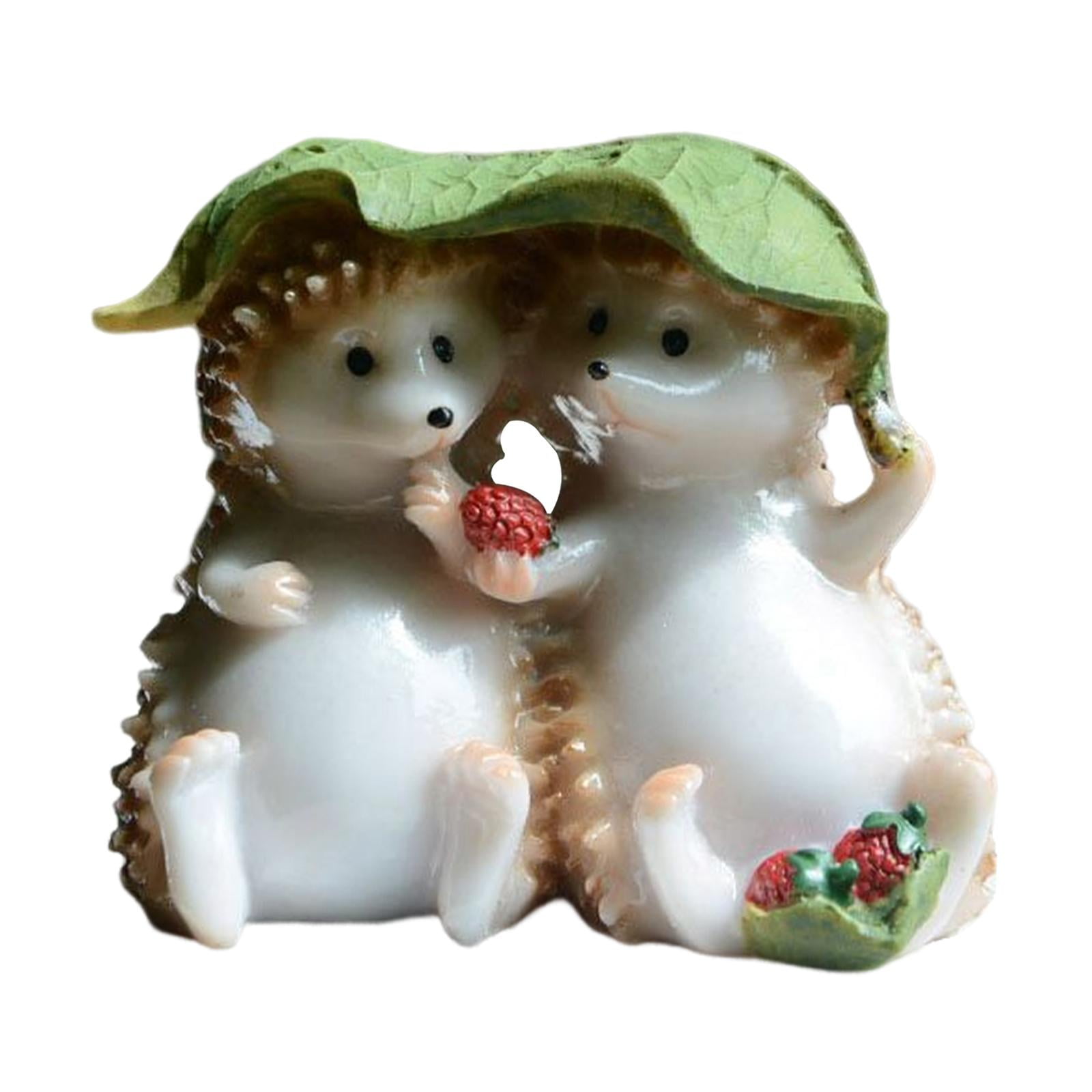 Hedgehog Ornament Garden Decorative Prop Lovely Figurine Sculpture ...