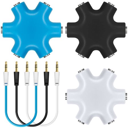 3.5mm Headphone Splitter, AFUNTA 3.5mm 1 to 5 Stereo Audio Headphone ...