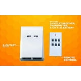 Woods 59781 Indoor Wireless Remote Control with Countdown, White ...