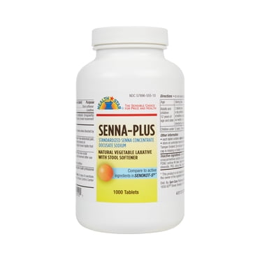 Senna Plus Natural Vegetable Laxative Plus Stool Softener | Special ...