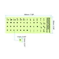 Uxcell Spanish Keyboard Stickers Glow in the Dark Luminous Keyboard ...