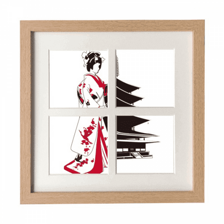 Japan Japanese Style Kimono Girl Frame Wall Tabletop Display 4 Openings ...