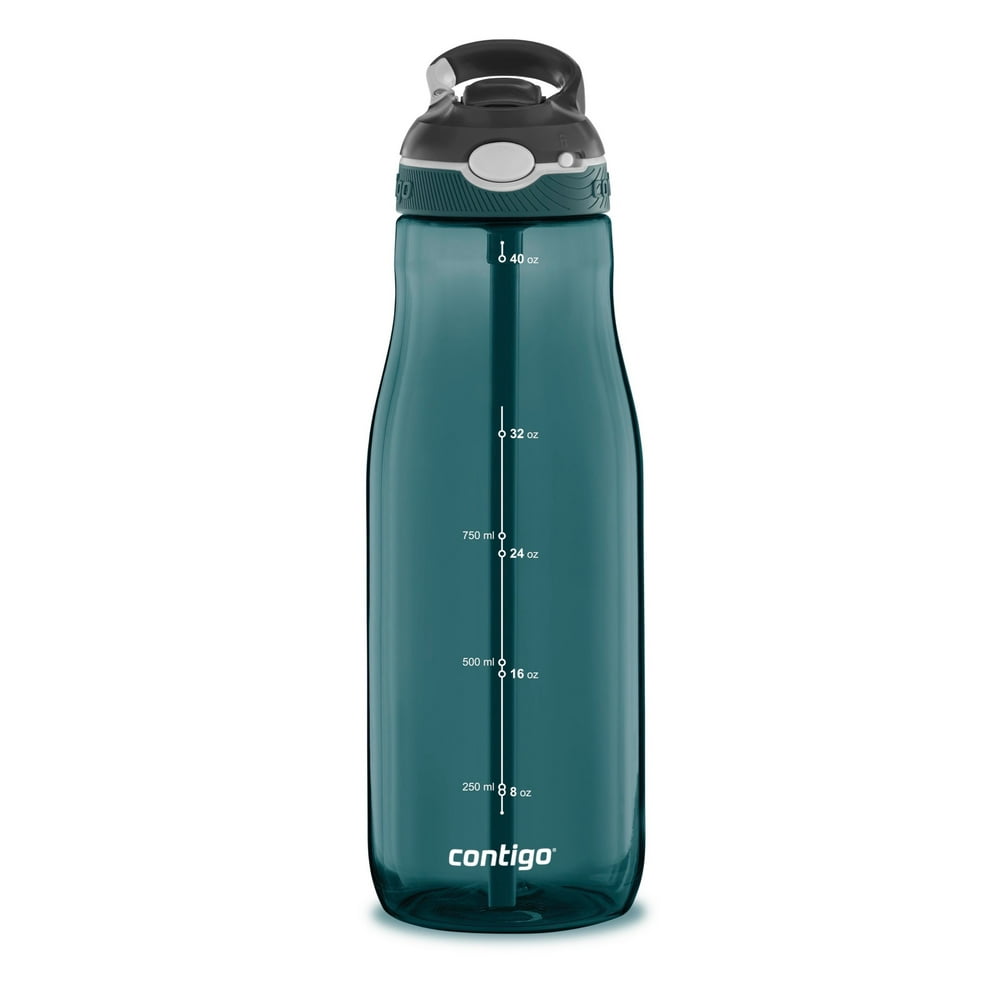 Contigo Ashland Leak-proof Autospout Straw Water Bottle, 40 Oz, Chard ...