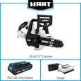 HART 40-Volt 10-Inch Battery-Powered Chainsaw Kit, (1) 2.5 Ah Lithium ...
