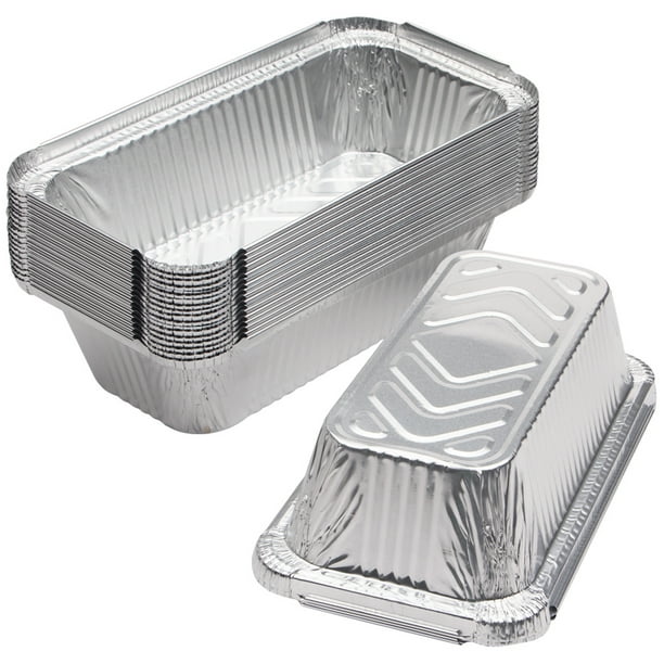 BAKER DEPOT Aluminum Pans for Bread Loaf Baking 8x4 inches 2 lbs Bread ...